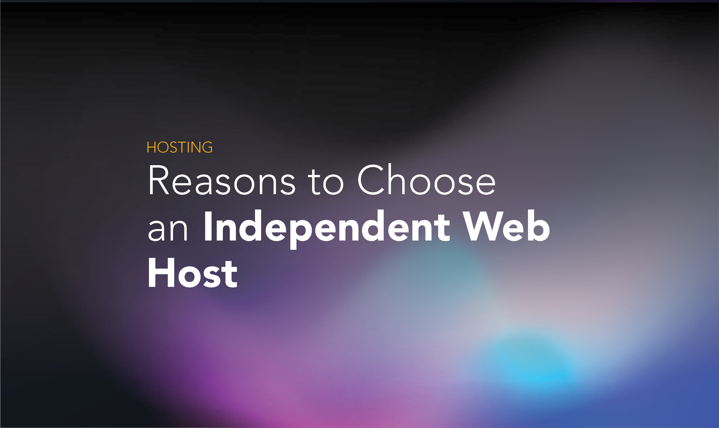 Reasons to Choose an independent Web Host - BeDot Media Group